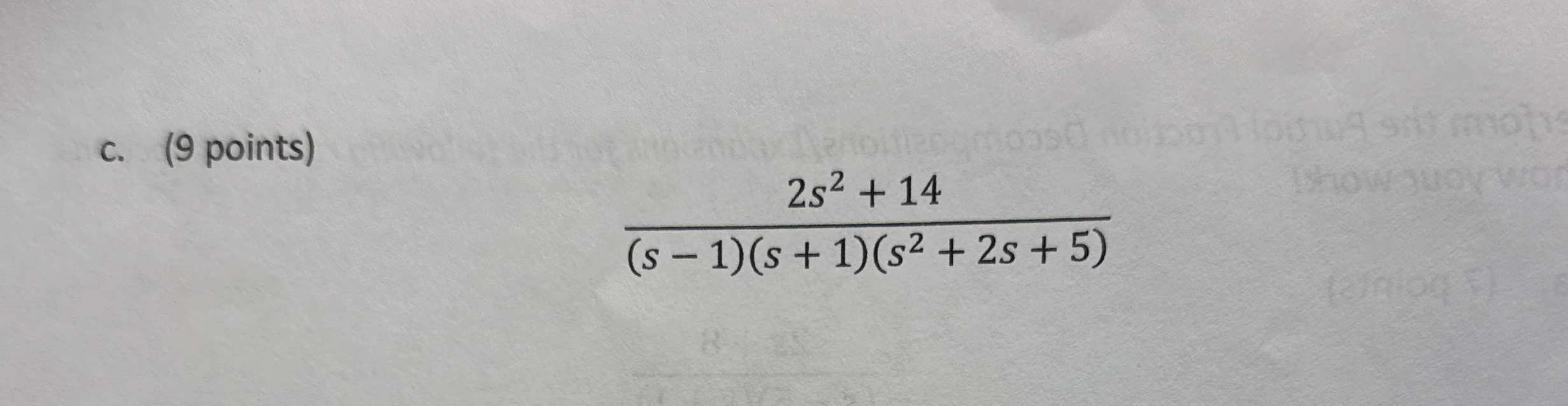 Solved Perform the Partial Fraction | Chegg.com