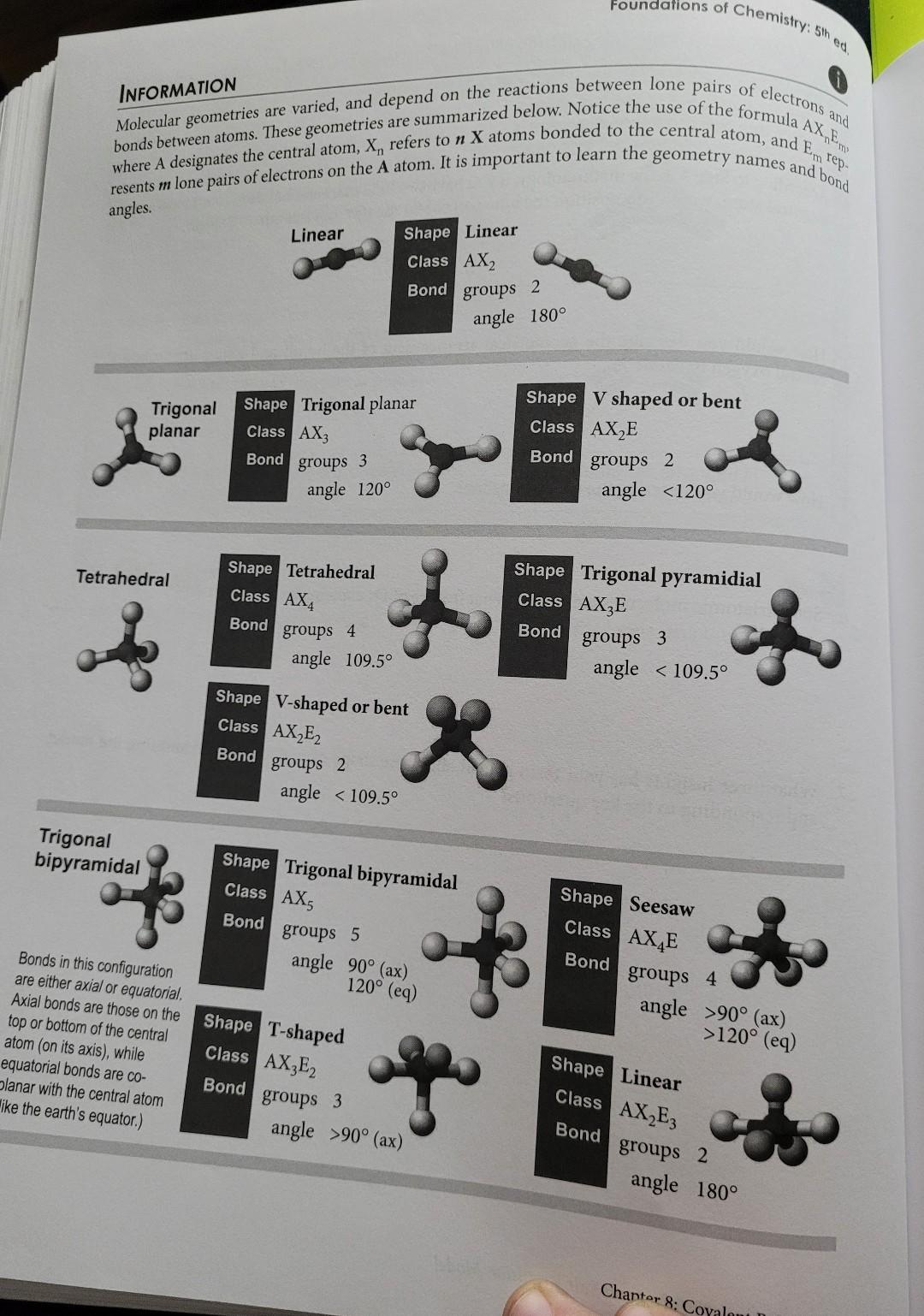 Solved INFORMATION and reactions between lone pairs of | Chegg.com
