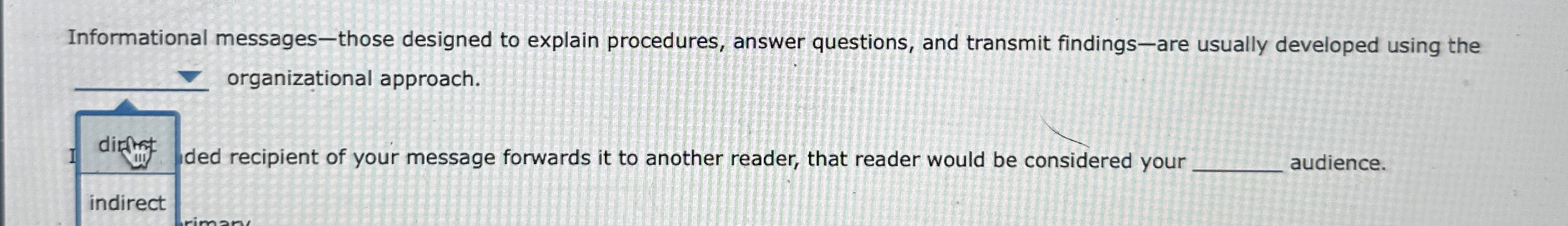 Solved Informational messages-those designed to explain | Chegg.com