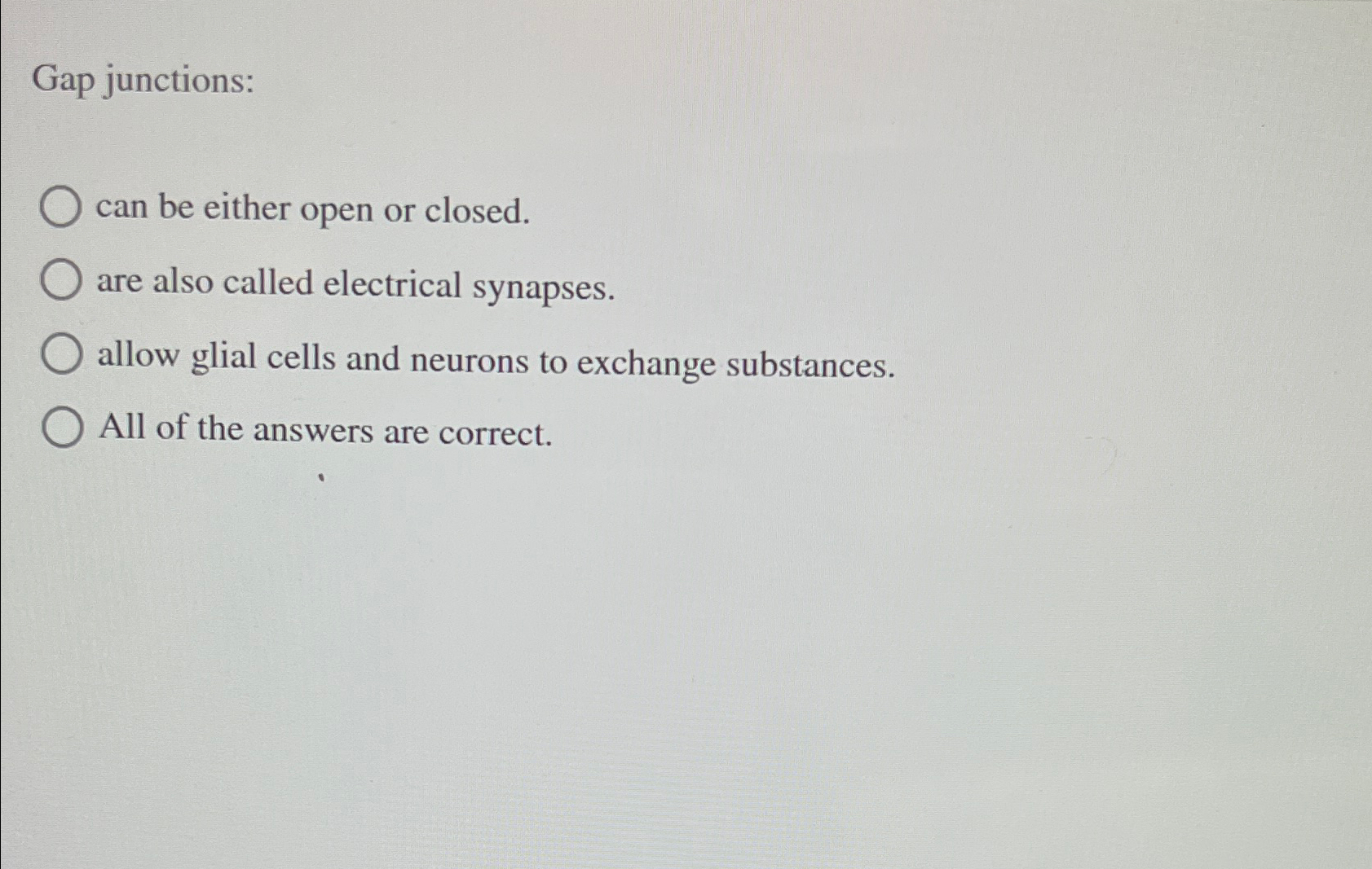 Solved Gap junctions:can be either open or closed.are also | Chegg.com