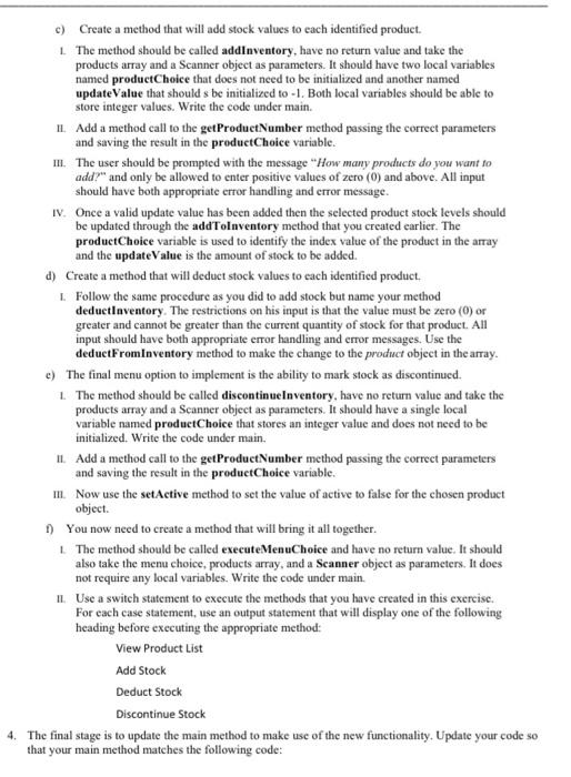 Solved Overview Create an inventory program that can be used | Chegg.com