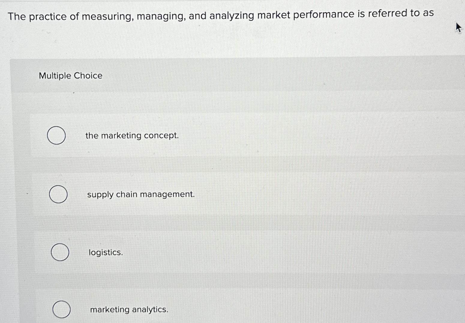 Solved The practice of measuring, managing, and analyzing | Chegg.com