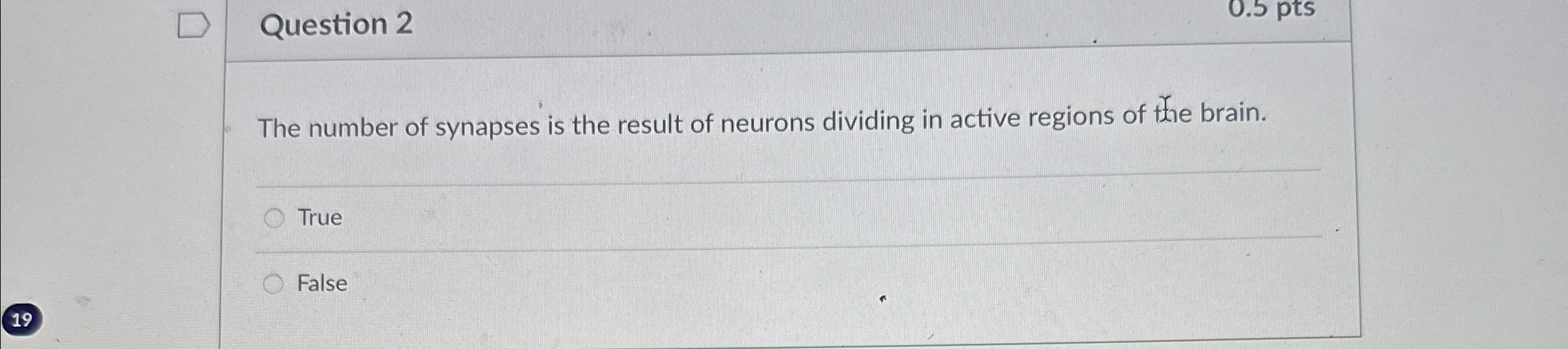 Solved Question 2The number of synapses is the result of | Chegg.com