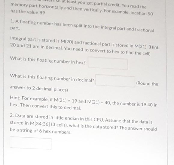 Solved Consider this memory map. Read the row first and then | Chegg.com