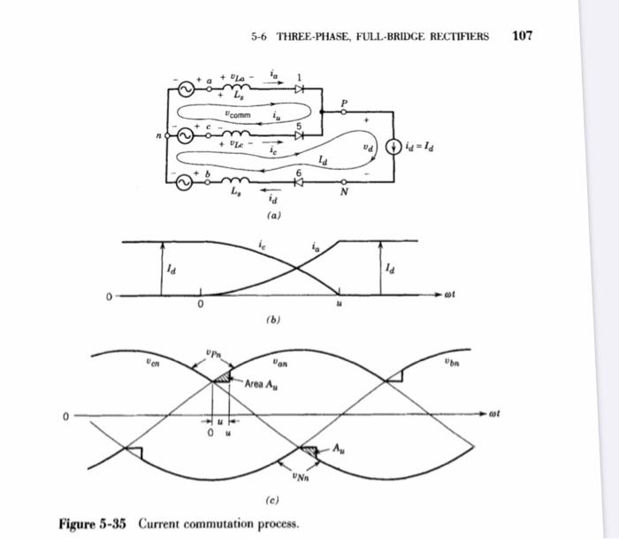 Solved 5-24 For simplification in the three-phase rectifier | Chegg.com
