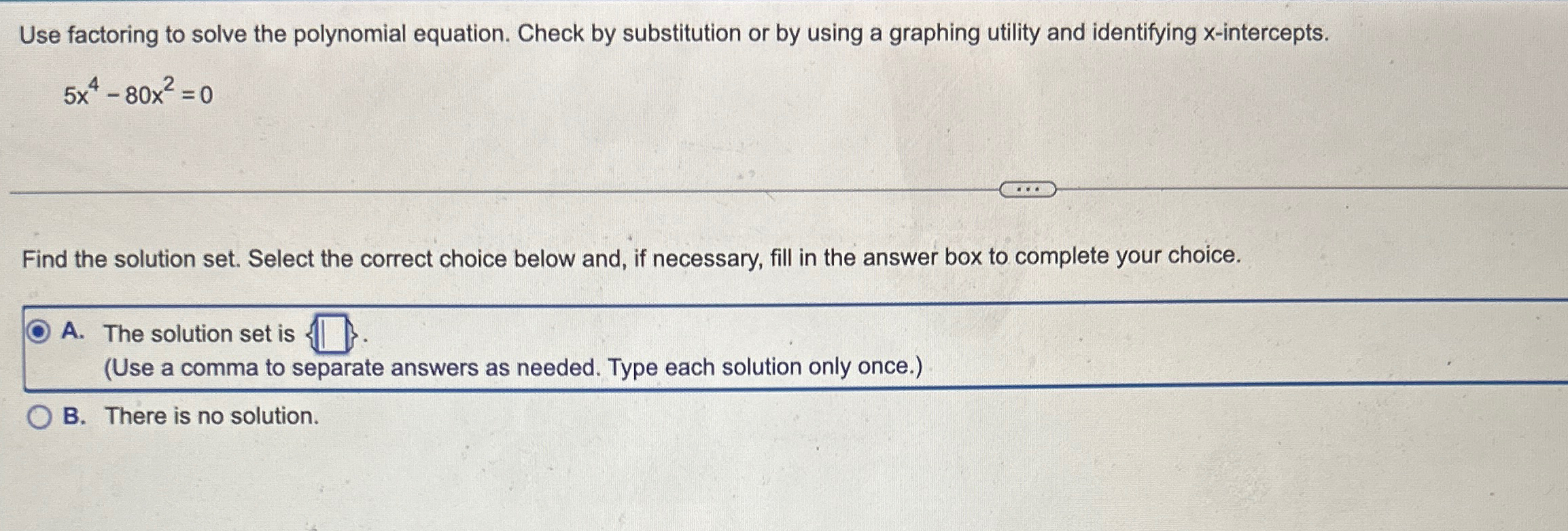 Use factoring to solve the polynomial equation. Check | Chegg.com