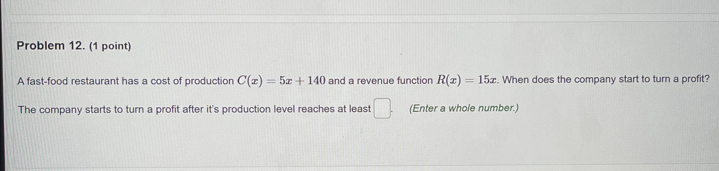 Solved Problem 7. (1 ﻿point)Determine whether there is a | Chegg.com