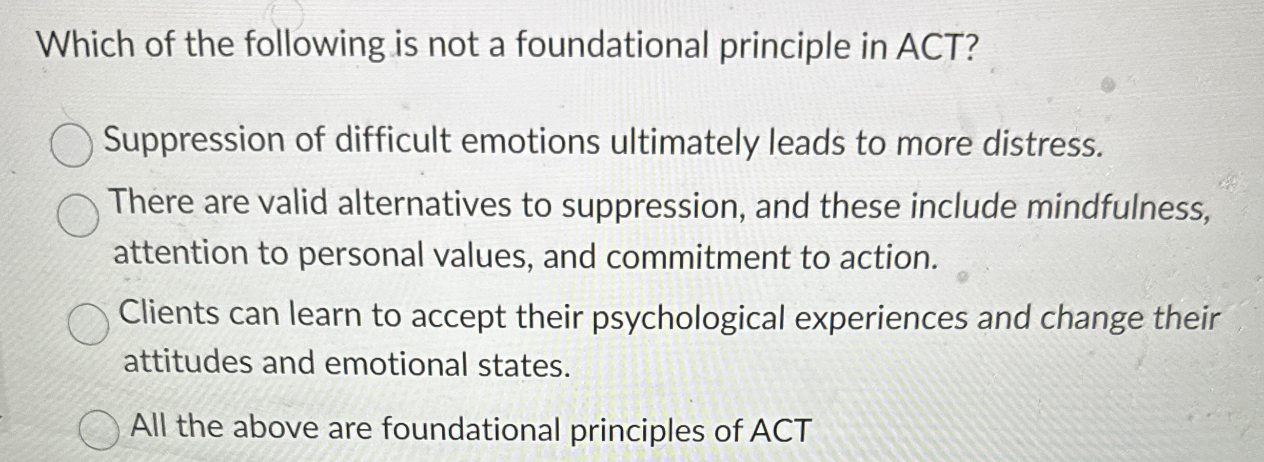 Solved Which of the following is not a foundational | Chegg.com