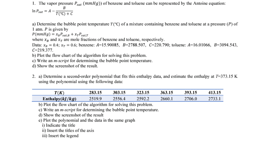 using math lab solve those 2 question uding step by | Chegg.com