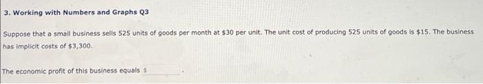 Solved 3. Working with Numbers and Graphs Q3 Suppose that a | Chegg.com