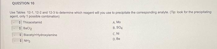 Solved Use Tables 12-1, 12-2 and 12-3 to determine which | Chegg.com