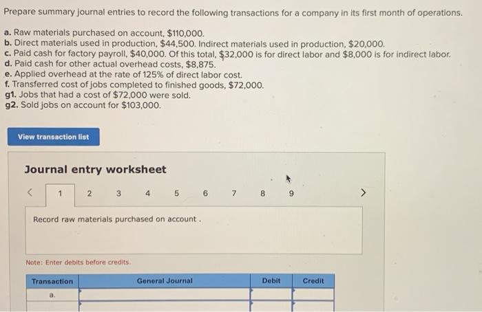 Solved Prepare summary journal entries to record the | Chegg.com