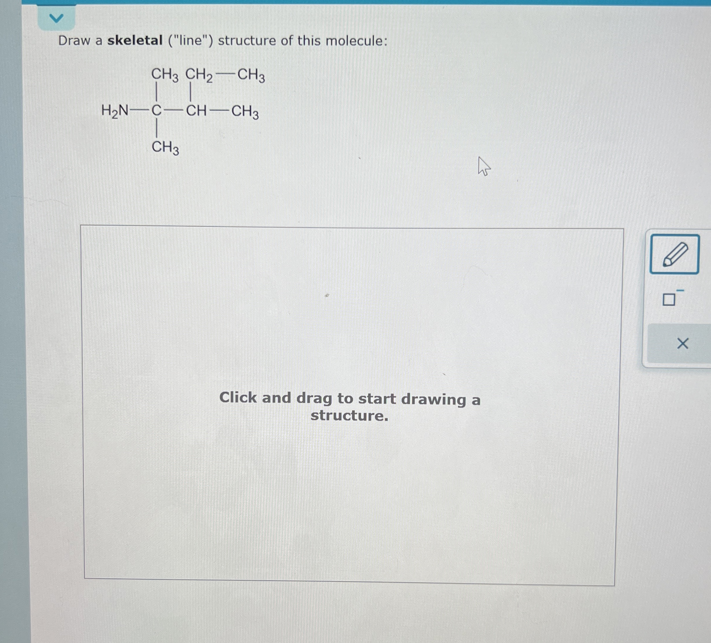 Solved Draw a skeletal ("line") ﻿structure of this | Chegg.com