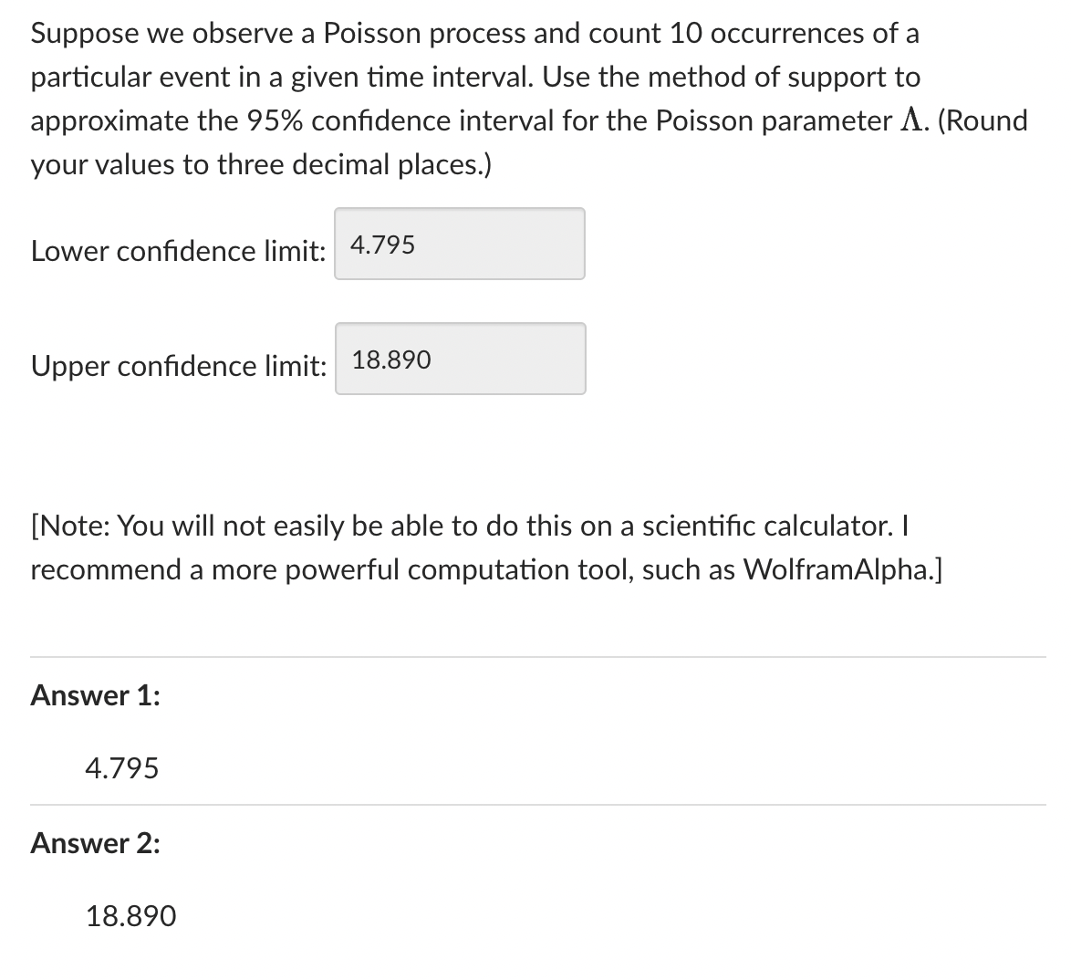 Solved Suppose we observe a Poisson process and count 10 | Chegg.com