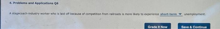 Solved 4. Problems and Applications Q6 A stagecoach-industry | Chegg.com