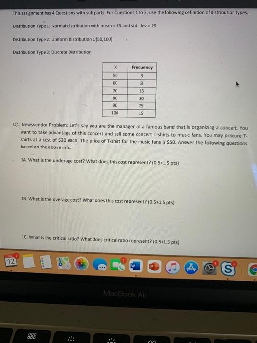 Solved This assignment thas 4 Questions with sub parts. For | Chegg.com