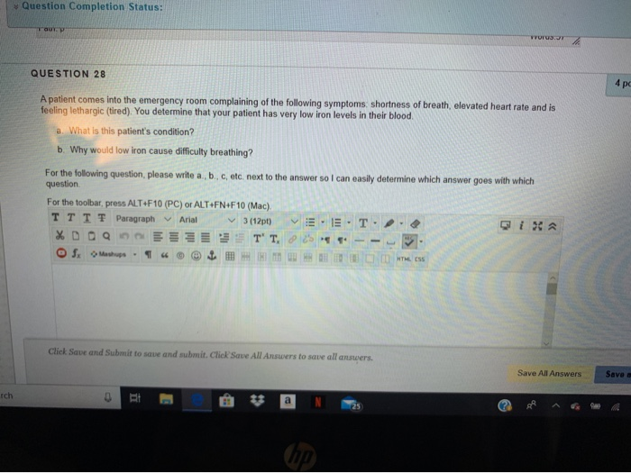 Solved Question Completion Status: QUESTION 28 A patient | Chegg.com