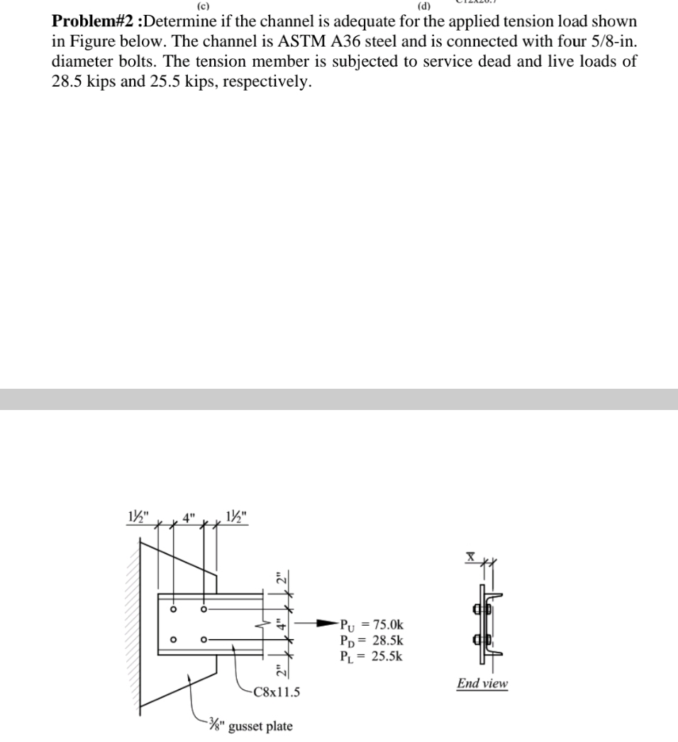 Solved (c)(d)Problem#2 ﻿:Determine if the channel is | Chegg.com