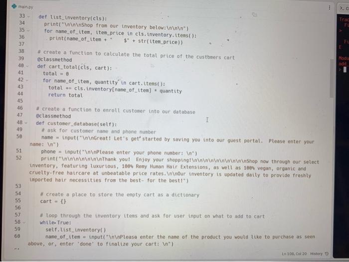Solved main.py 123 from datetime import datetime, timedelta | Chegg.com