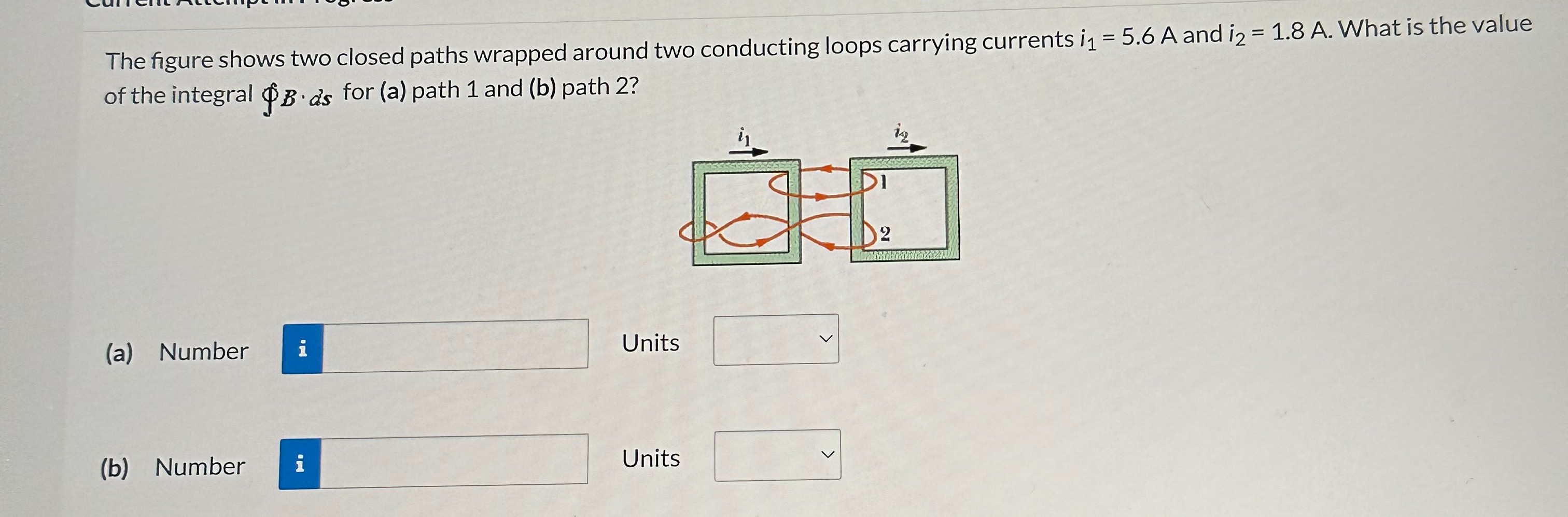 Solved The figure shows two closed paths wrapped around two | Chegg.com