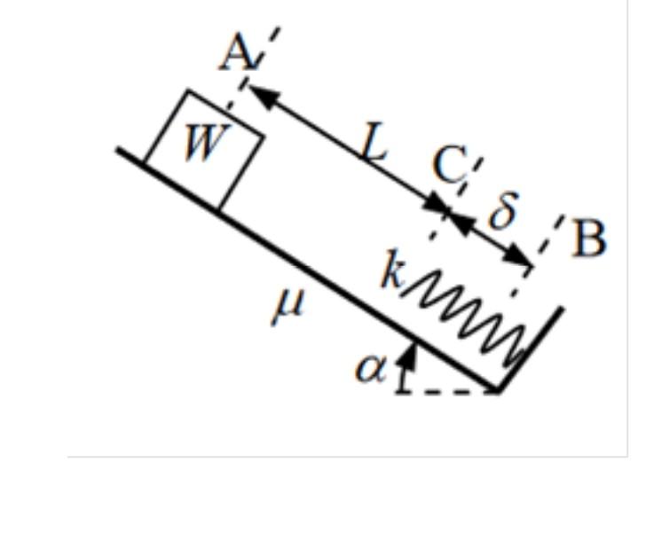 Solved A box is released from point "A" and slides down a | Chegg.com
