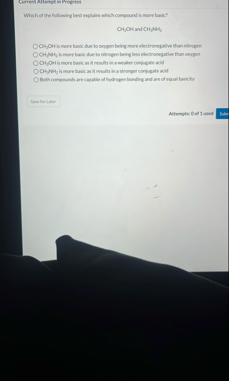 Solved Current Attempt in ProgressWhich of the following | Chegg.com