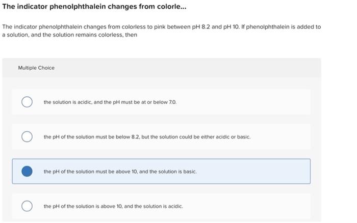 Solved The indicator phenol red changes from yellow to red | Chegg.com