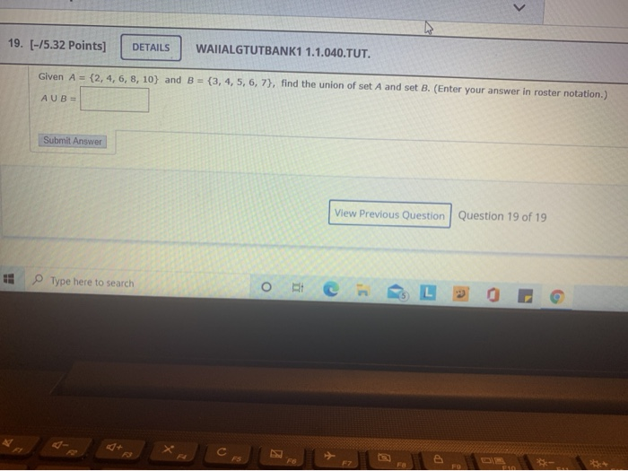 Solved 19. [-15.32 Points] DETAILS WAIIALGTUTBANK1 | Chegg.com