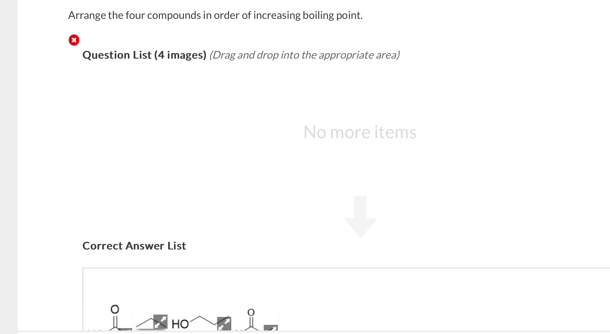 Arrange the four compounds in order of increasing | Chegg.com