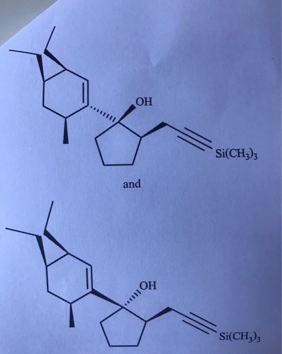 Solved OH Si(CH3)3 and 1110H Si(CH3)3 | Chegg.com