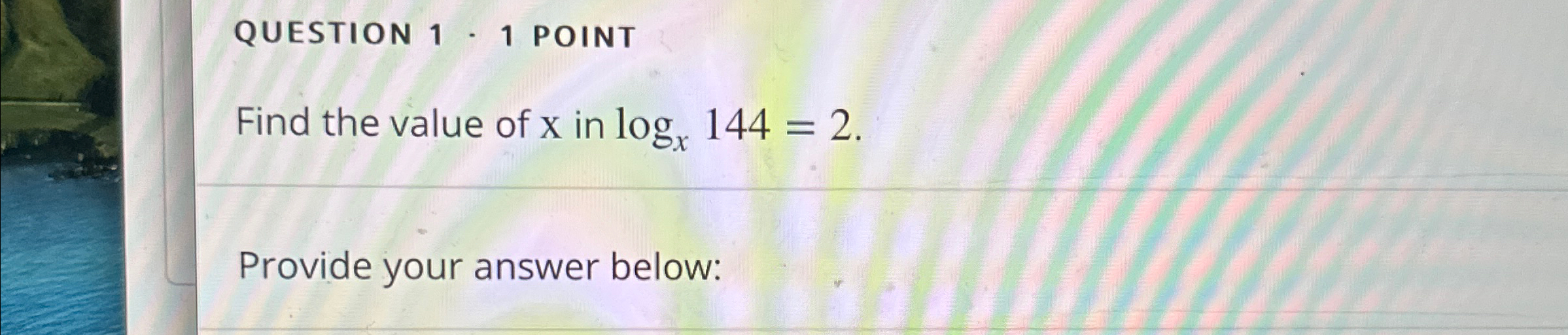 Solved QUESTION 1 - 1 ﻿POINTFind the value of x ﻿in | Chegg.com