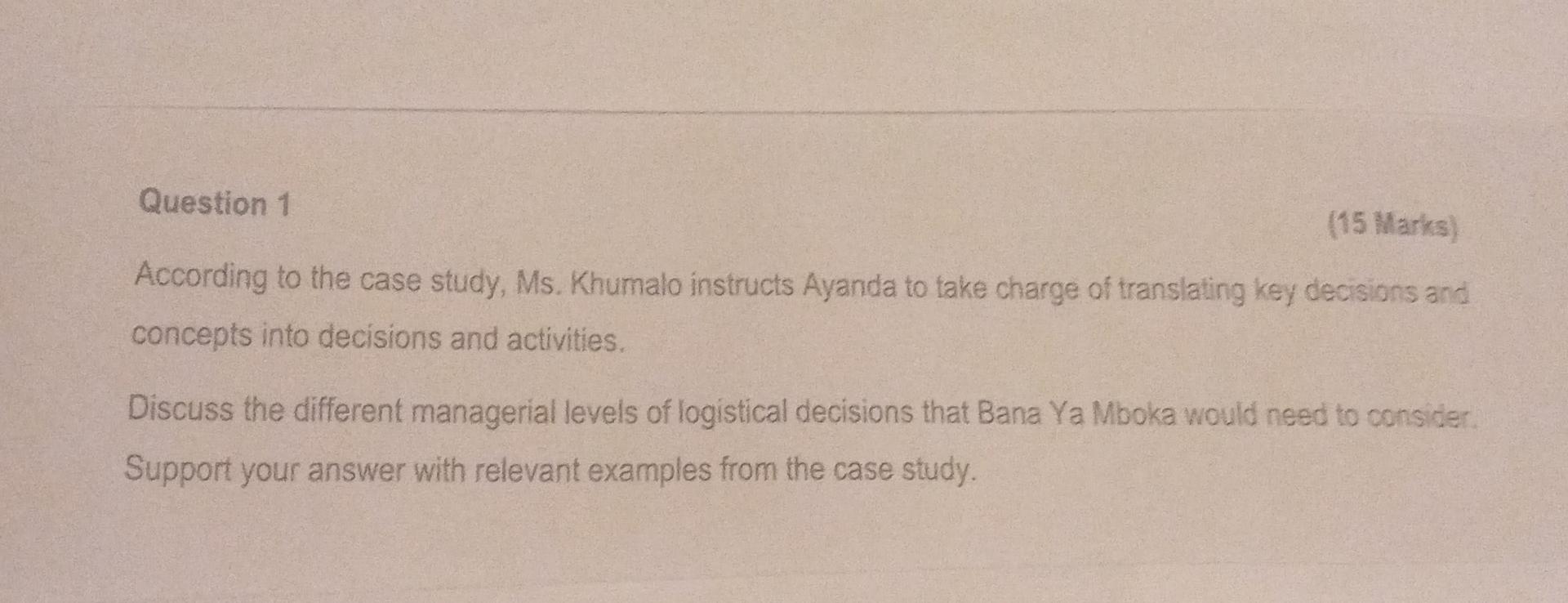 Solved Translating strategic corporate objectives into | Chegg.com