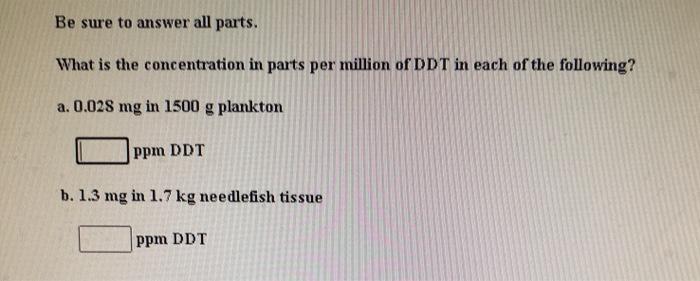 Solved Be sure to answer all parts. What is the | Chegg.com