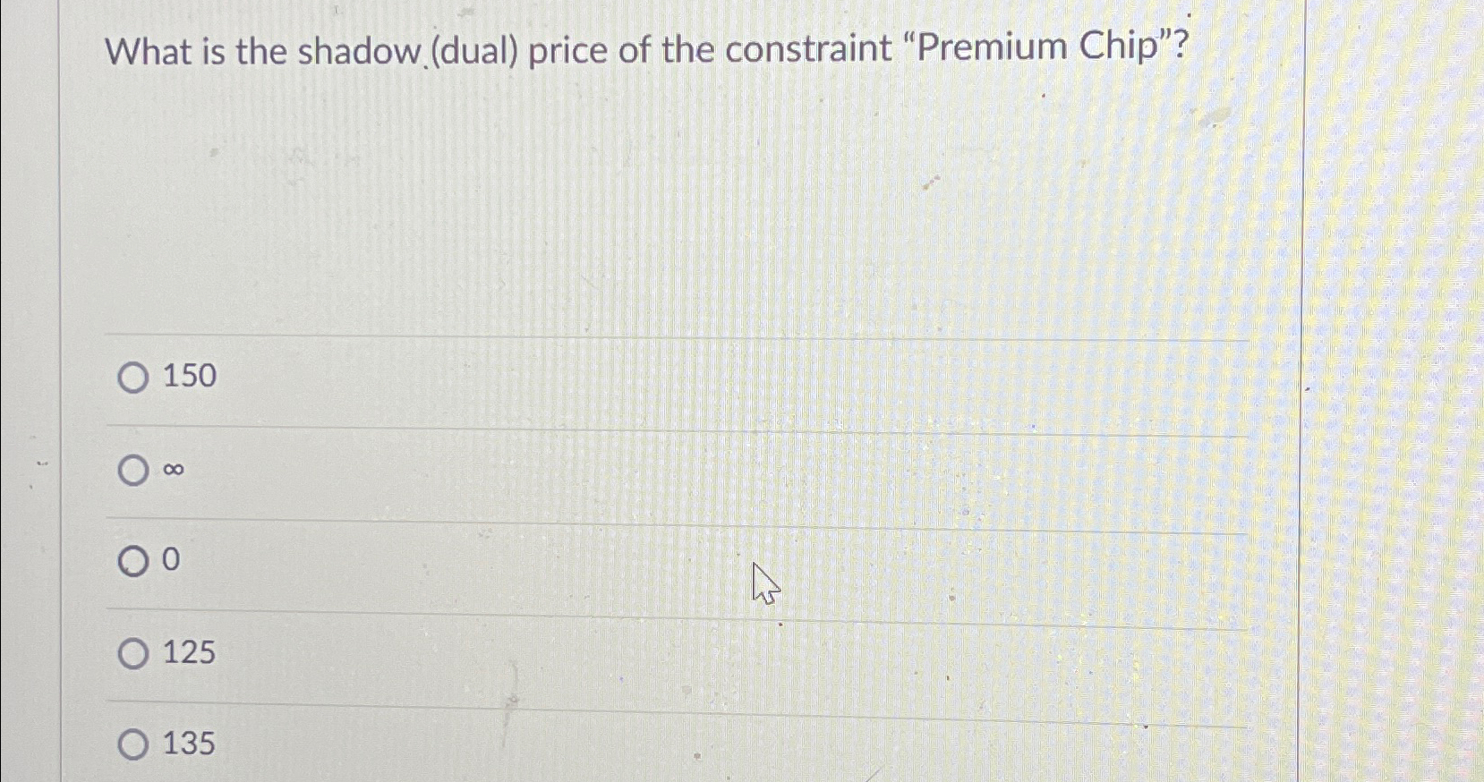 Solved What is the shadow.(dual) ﻿price of the constraint | Chegg.com