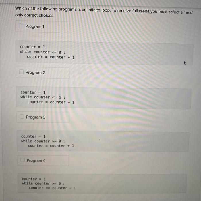 Solved Consider the following program. For each loop, how | Chegg.com