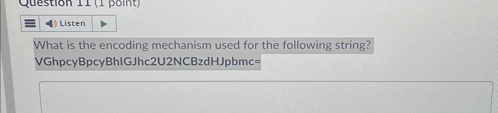 Solved What is the encoding mechanism used for the following | Chegg.com