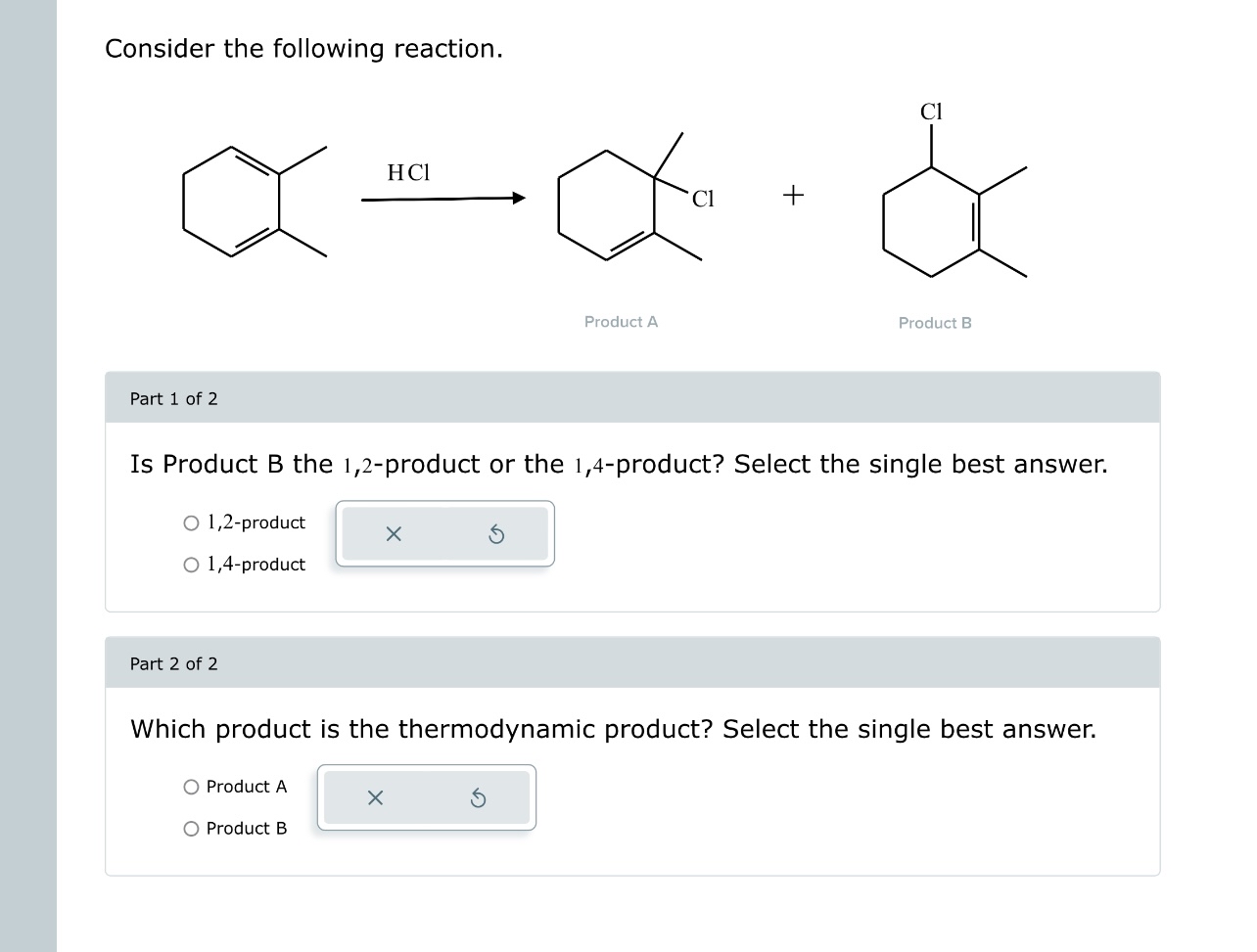 Solved Consider the following reaction.Part 1 ﻿of 2Is | Chegg.com