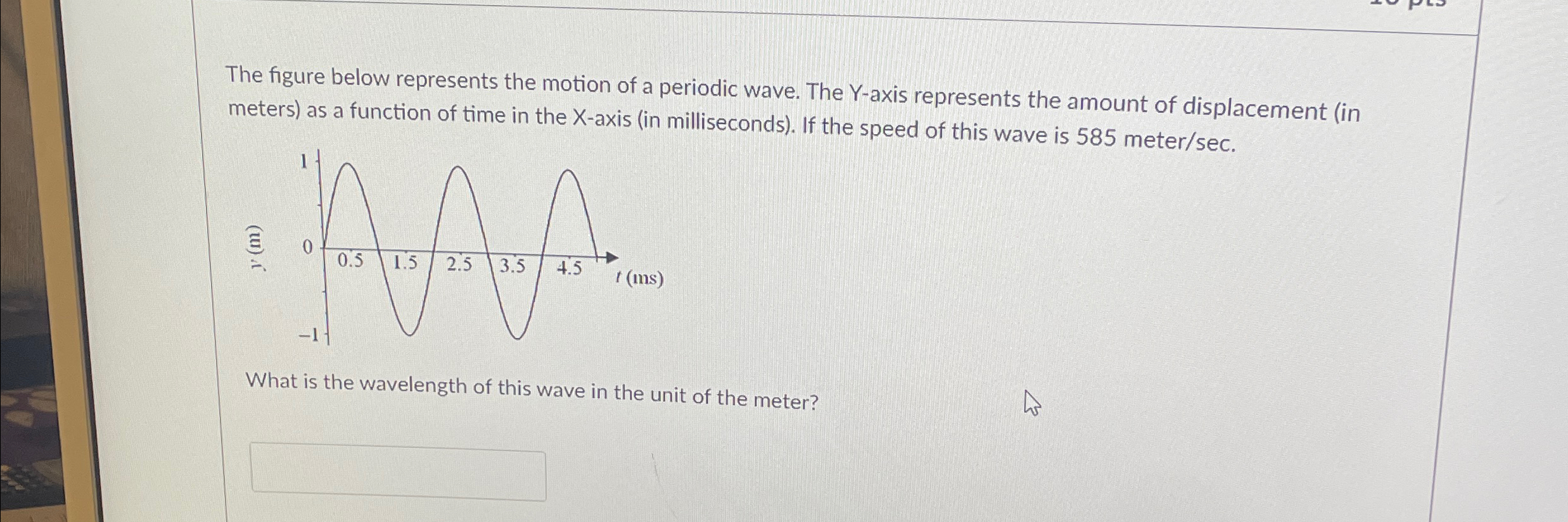 Solved The figure below represents the motion of a periodic | Chegg.com