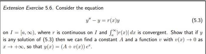 Solved Extension Exercise 5.6. Consider the equation | Chegg.com