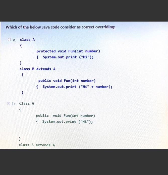 Solved Which of these can be overloaded? a. Constructors b. | Chegg.com