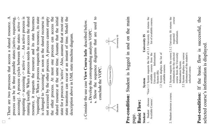 Solved 1. There are two processes that access a shared | Chegg.com