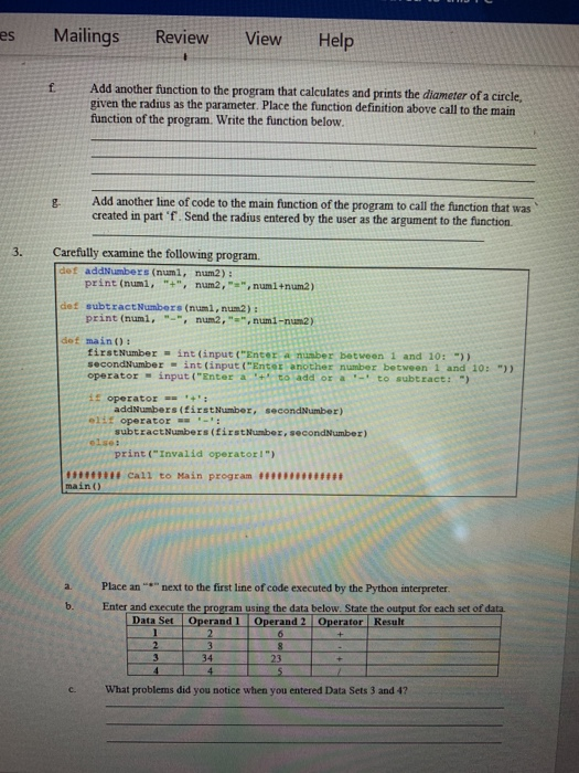 Solved Python Activity 12 Void Functions Pogil 5