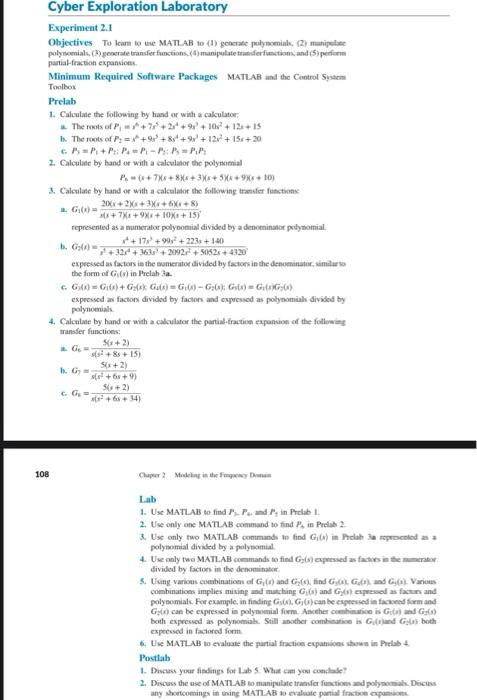 Solved Objectives To lcam to ve MATLAB io (1) genctate | Chegg.com