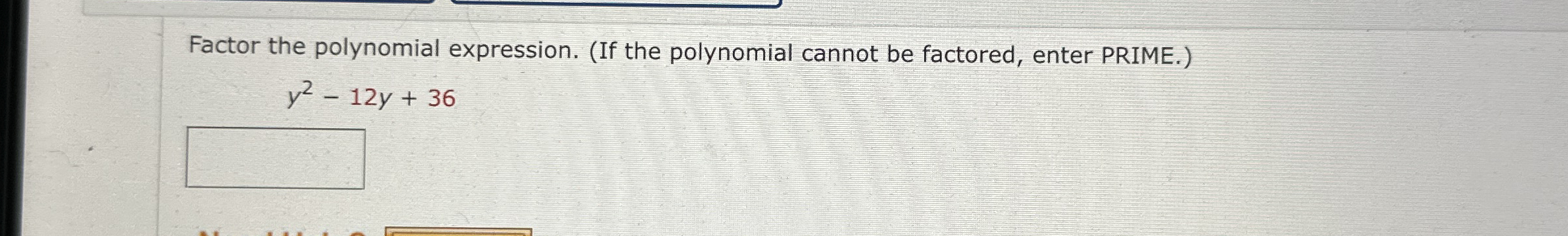 Solved Factor the polynomial expression. (If the polynomial | Chegg.com