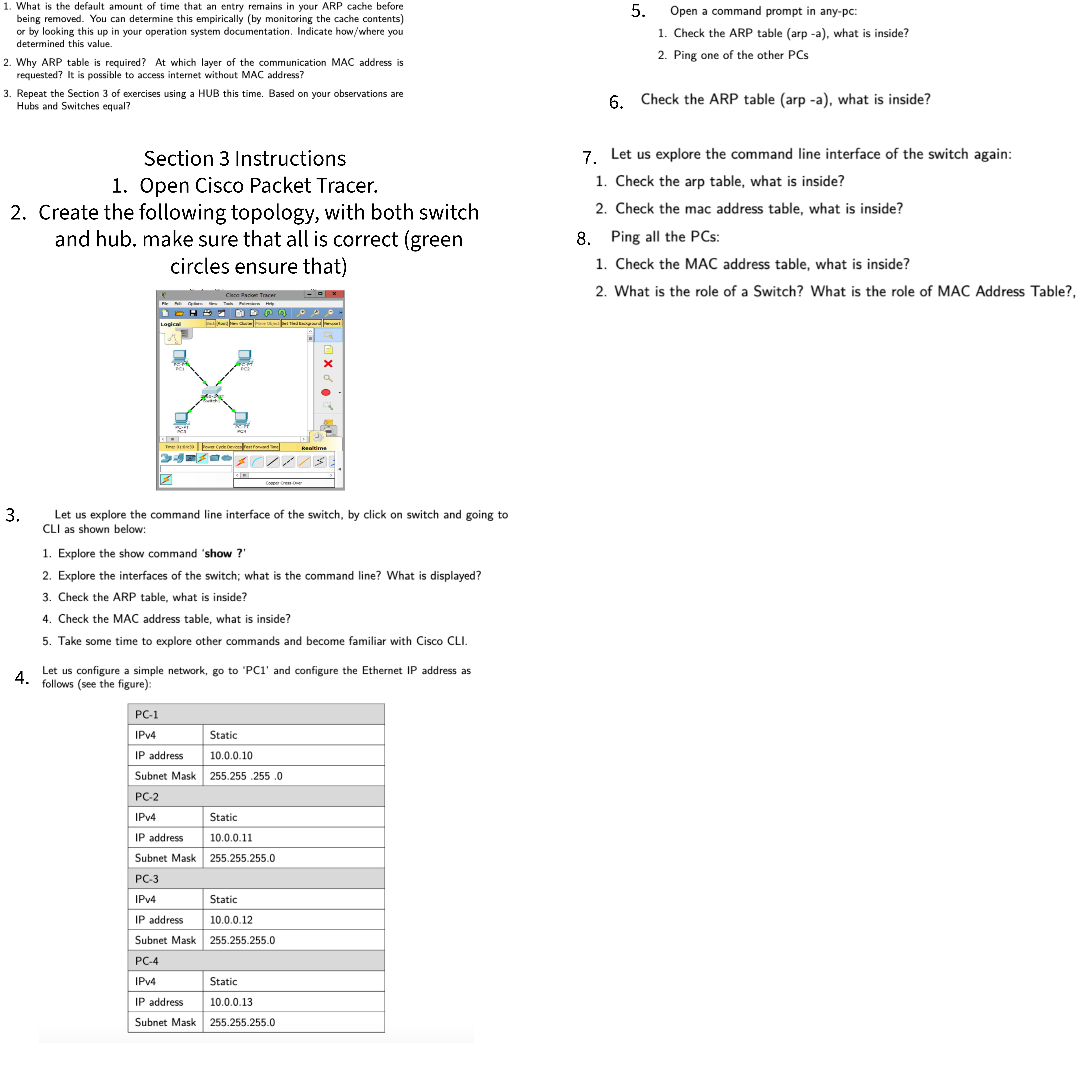 Solved As Practice Using Cisco Packet Tracer Complete The 7425