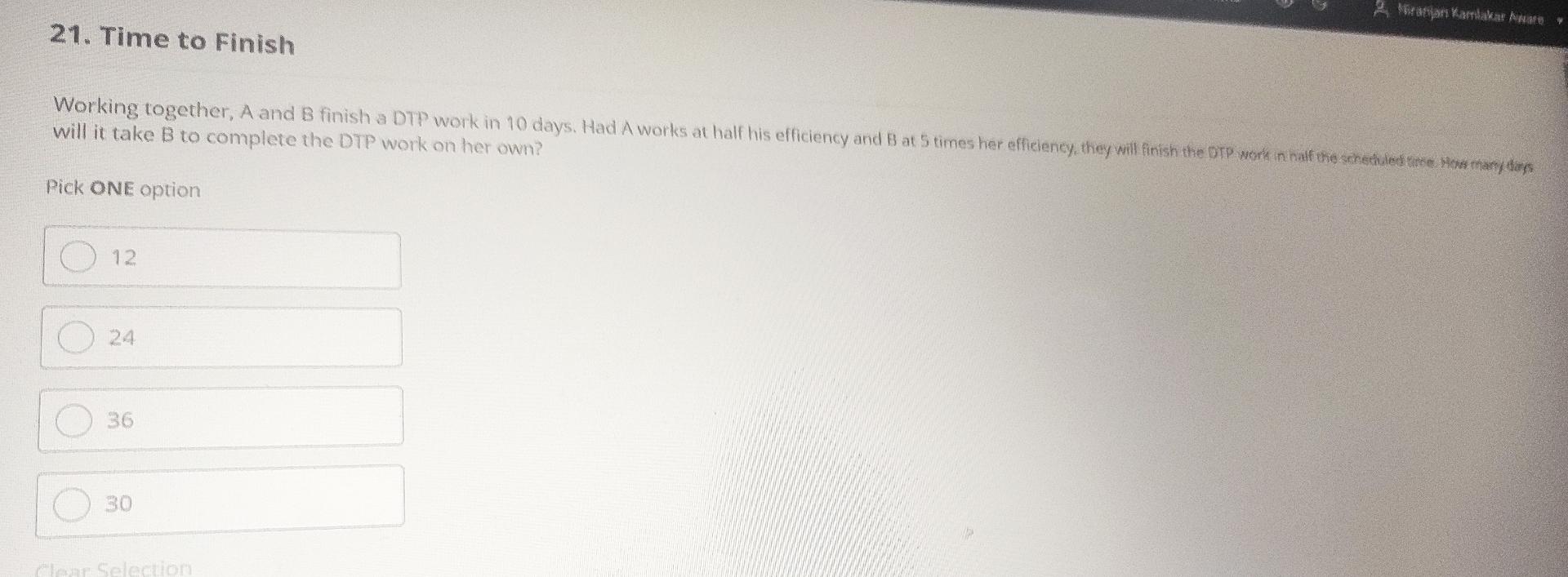 Solved Time to Finish will it take B to complete the DTP | Chegg.com