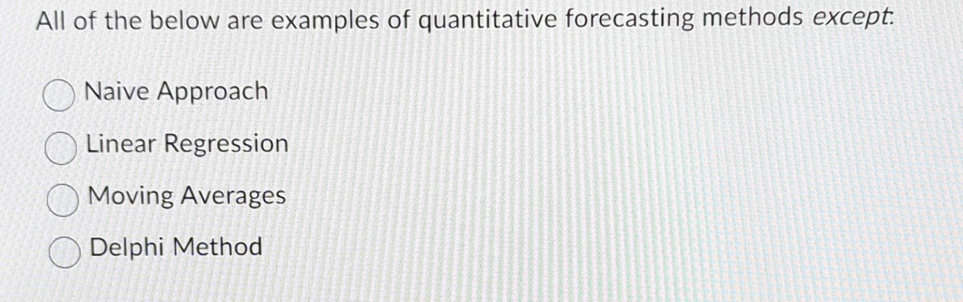Solved All of the below are examples of quantitative | Chegg.com