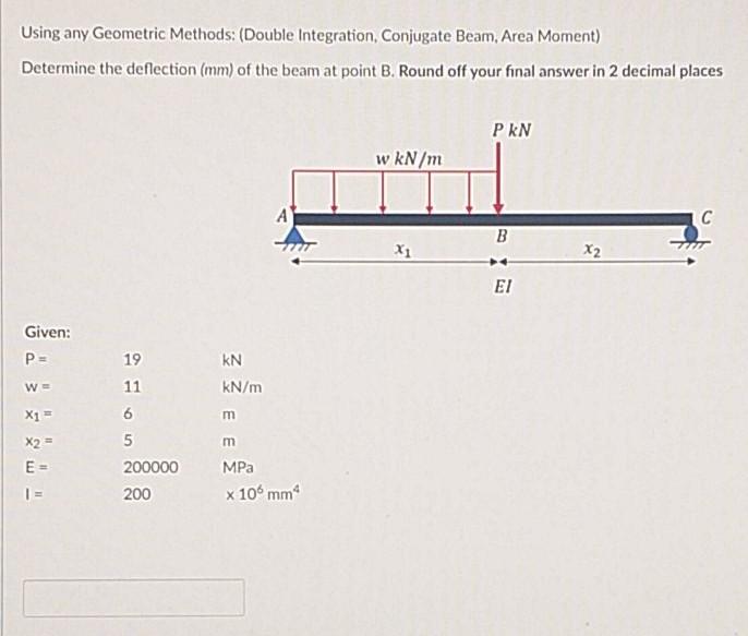 Solved Using any Geometric Methods: (Double Integration, | Chegg.com