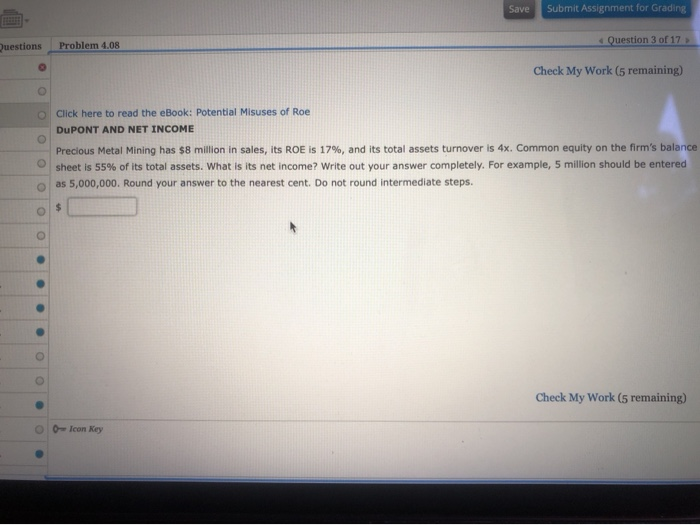 Solved Save Submit Assignment for Grading Questions Problem | Chegg.com