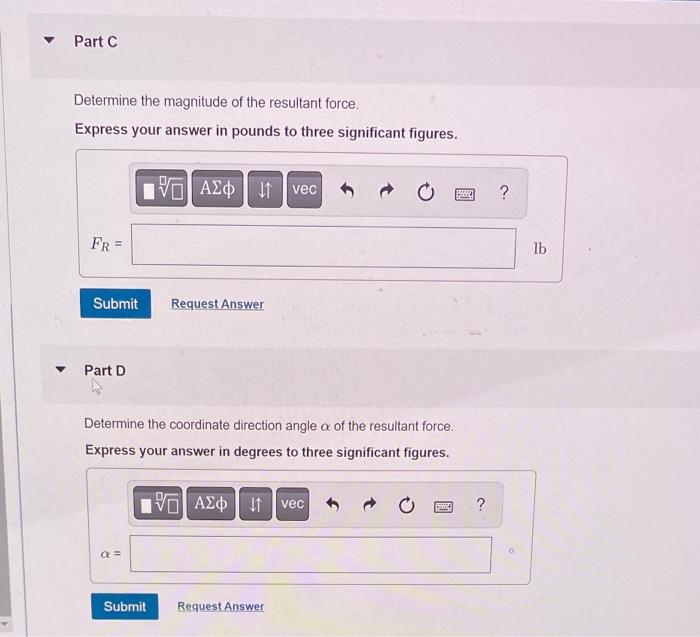 Solved Consider the two forces applied to the ring in | Chegg.com